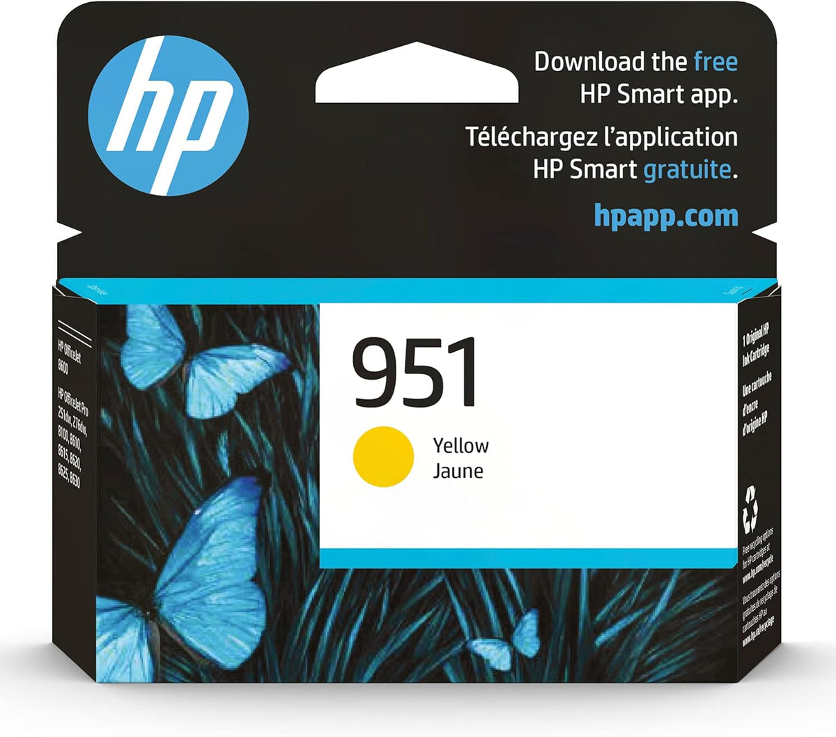 HP 951 Yellow Original Ink Cartridge (CN052AN) – The Right Cartridge, Inc